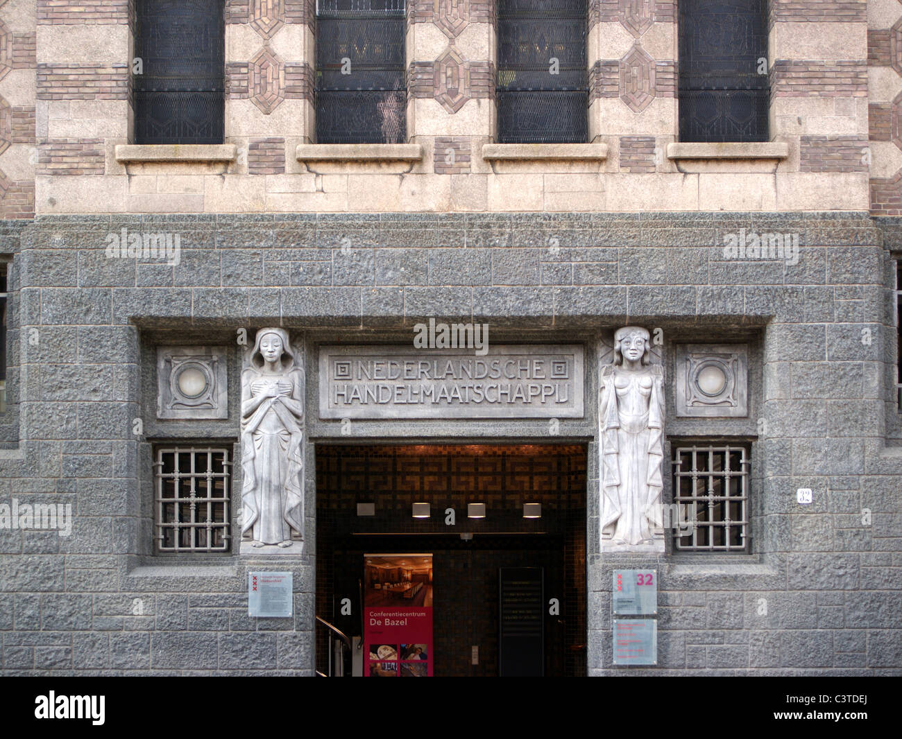 Art Deco facade of Nederlandse Handel Maatschappij, Dutch Trading ...