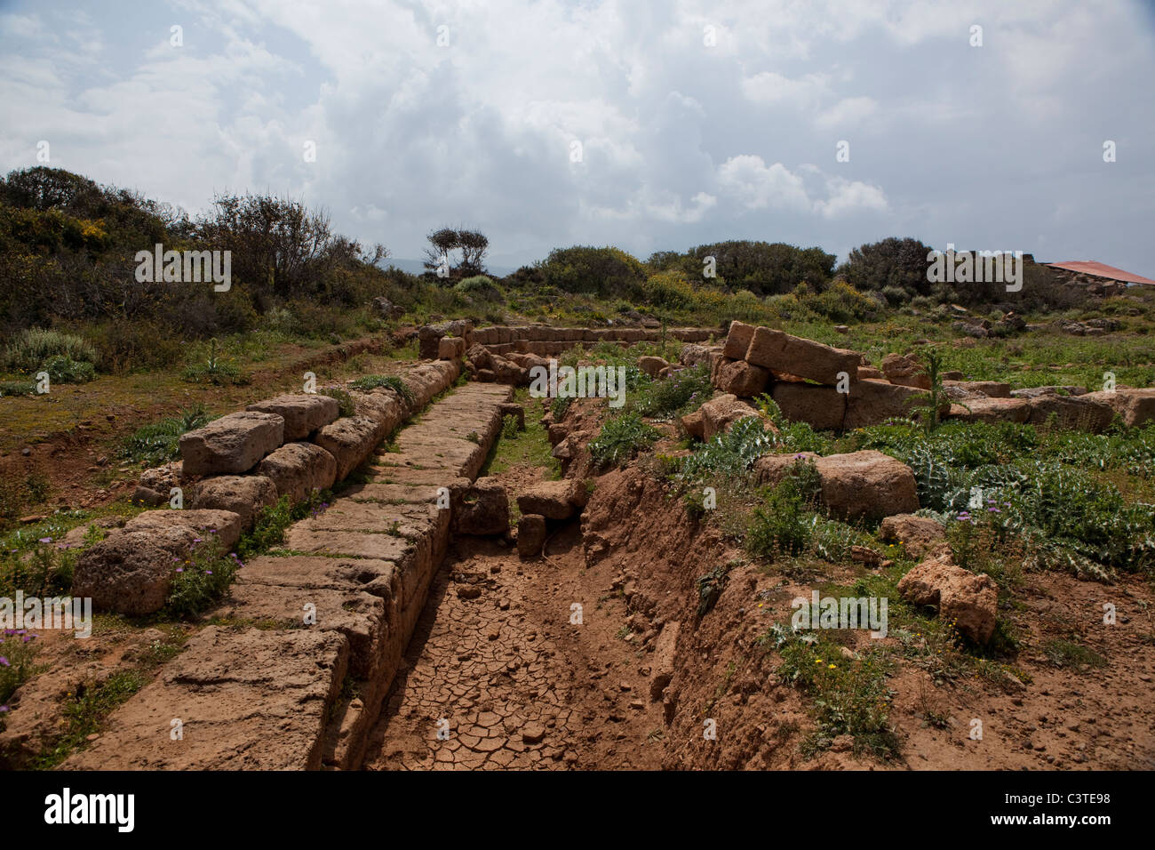 The ancient harbour at Falassarna, Crete Stock Photo - Alamy