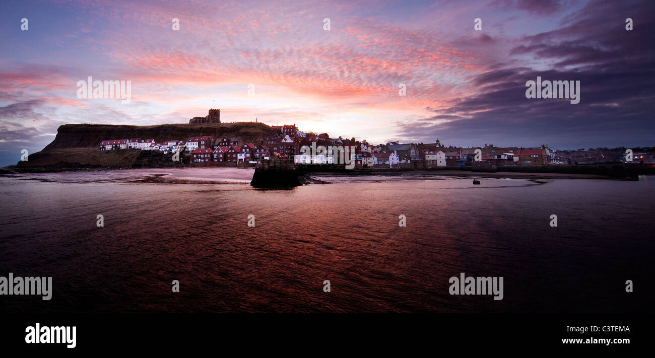 Whitby - North Yorkshire, Sunrise Stock Photo - Alamy