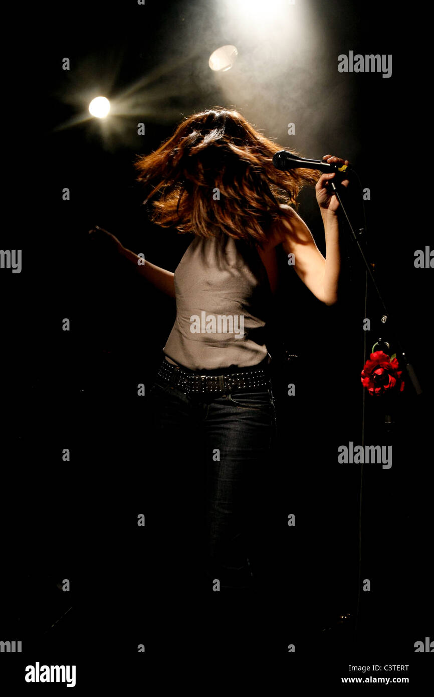 singer on stage Stock Photo - Alamy
