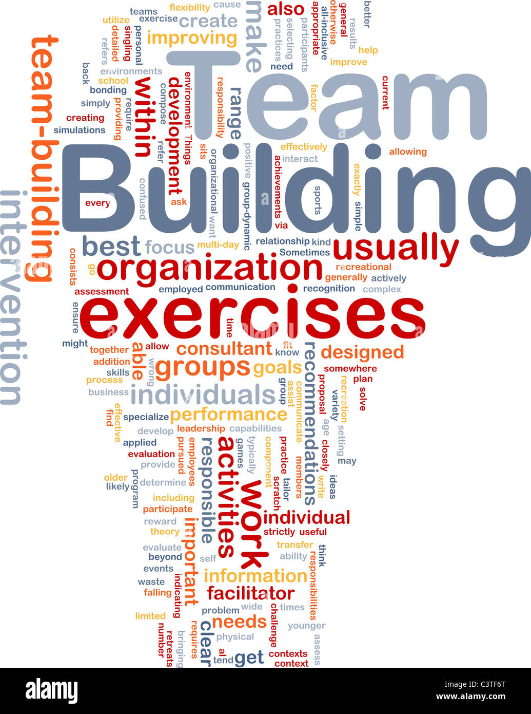 Background concept wordcloud illustration of team buliding Stock Photo ...