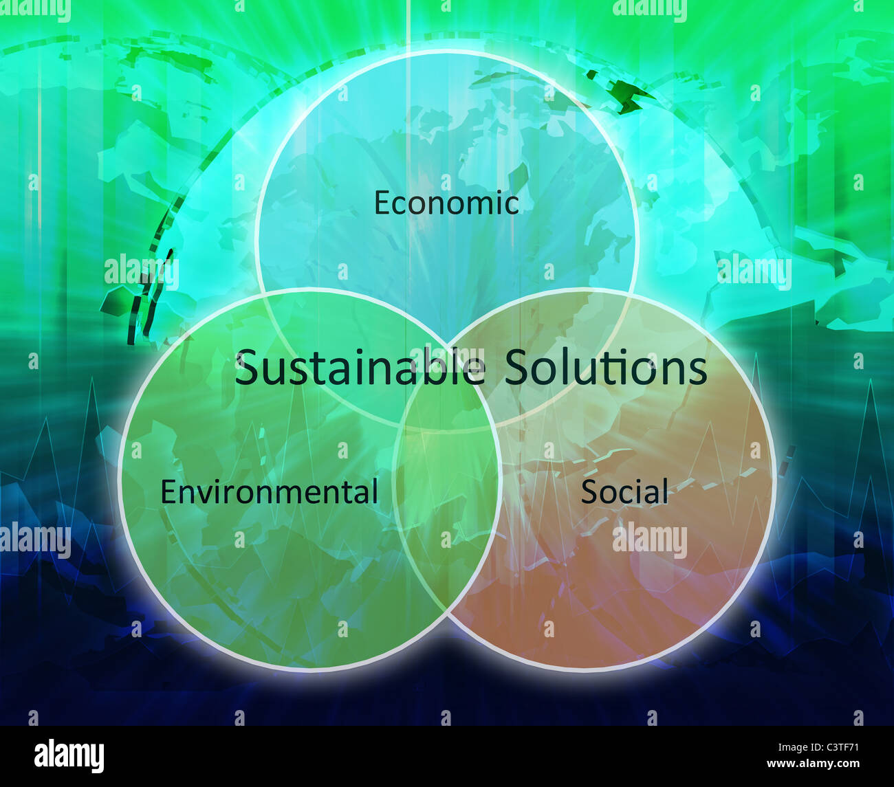 Sustainable solutions strategy business diagram management concept ...