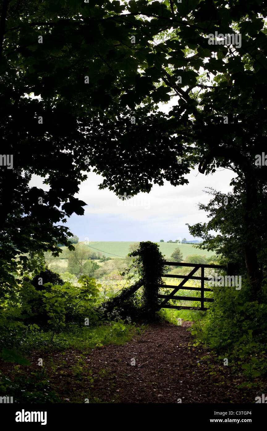 Wooden gate arch hi-res stock photography and images - Alamy