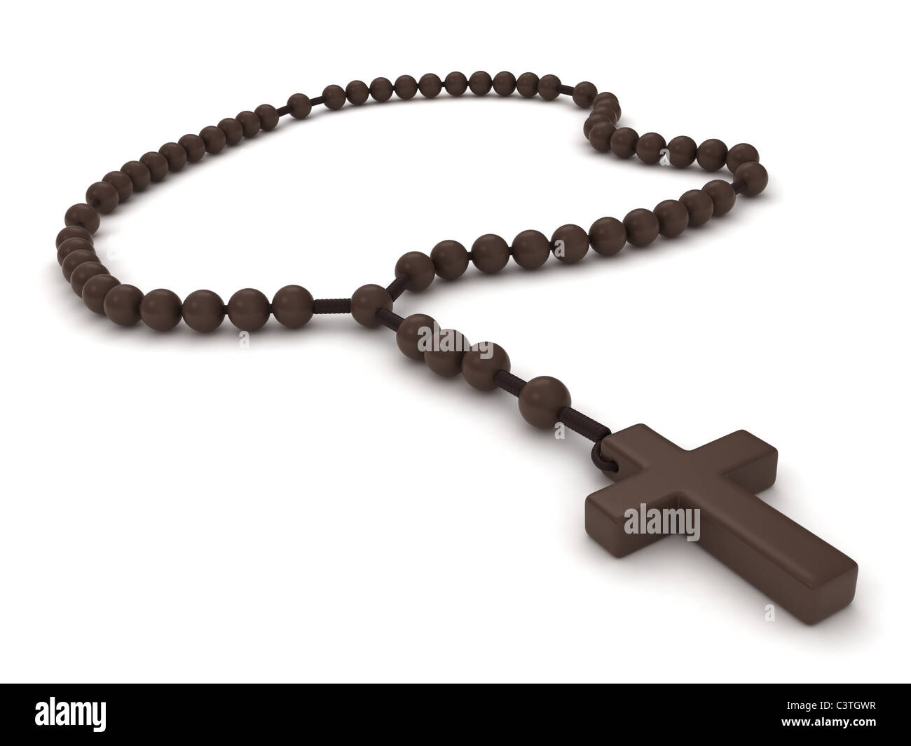 3D Illustration of a Rosary Stock Photo - Alamy