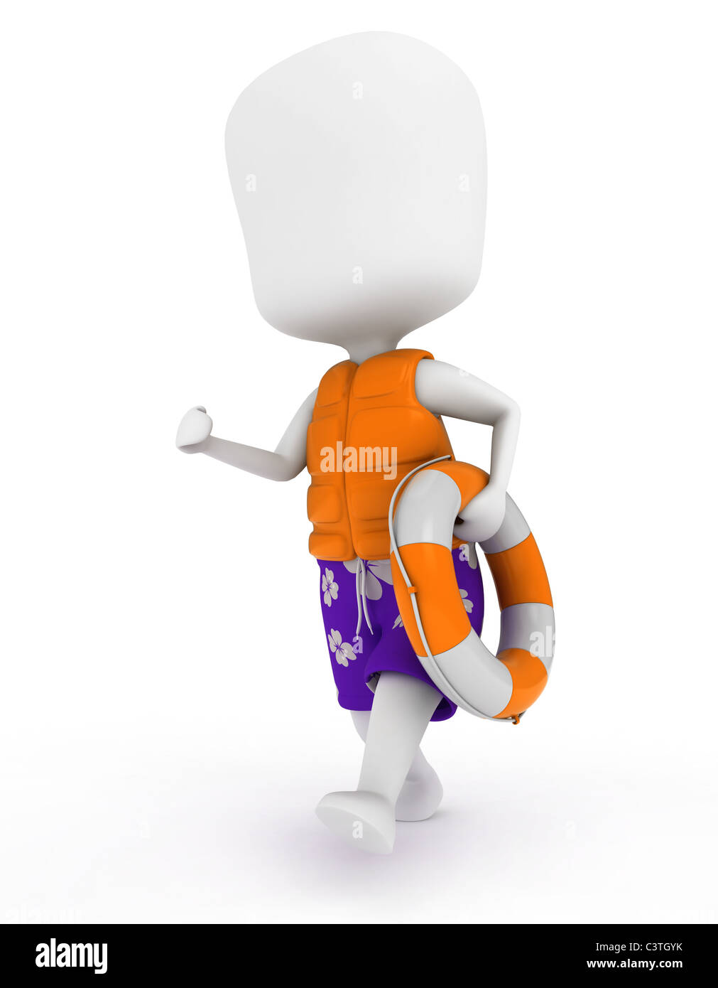 Male lifeguard beach Cut Out Stock Images & Pictures - Alamy