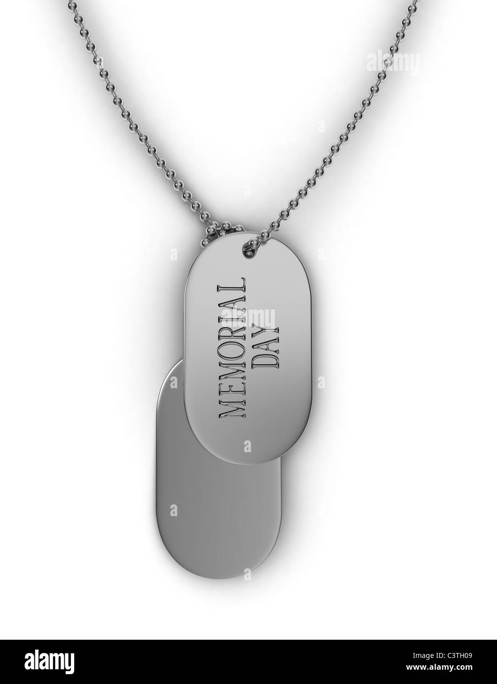 3D Illustration of Dog Tags Stock Photo - Alamy