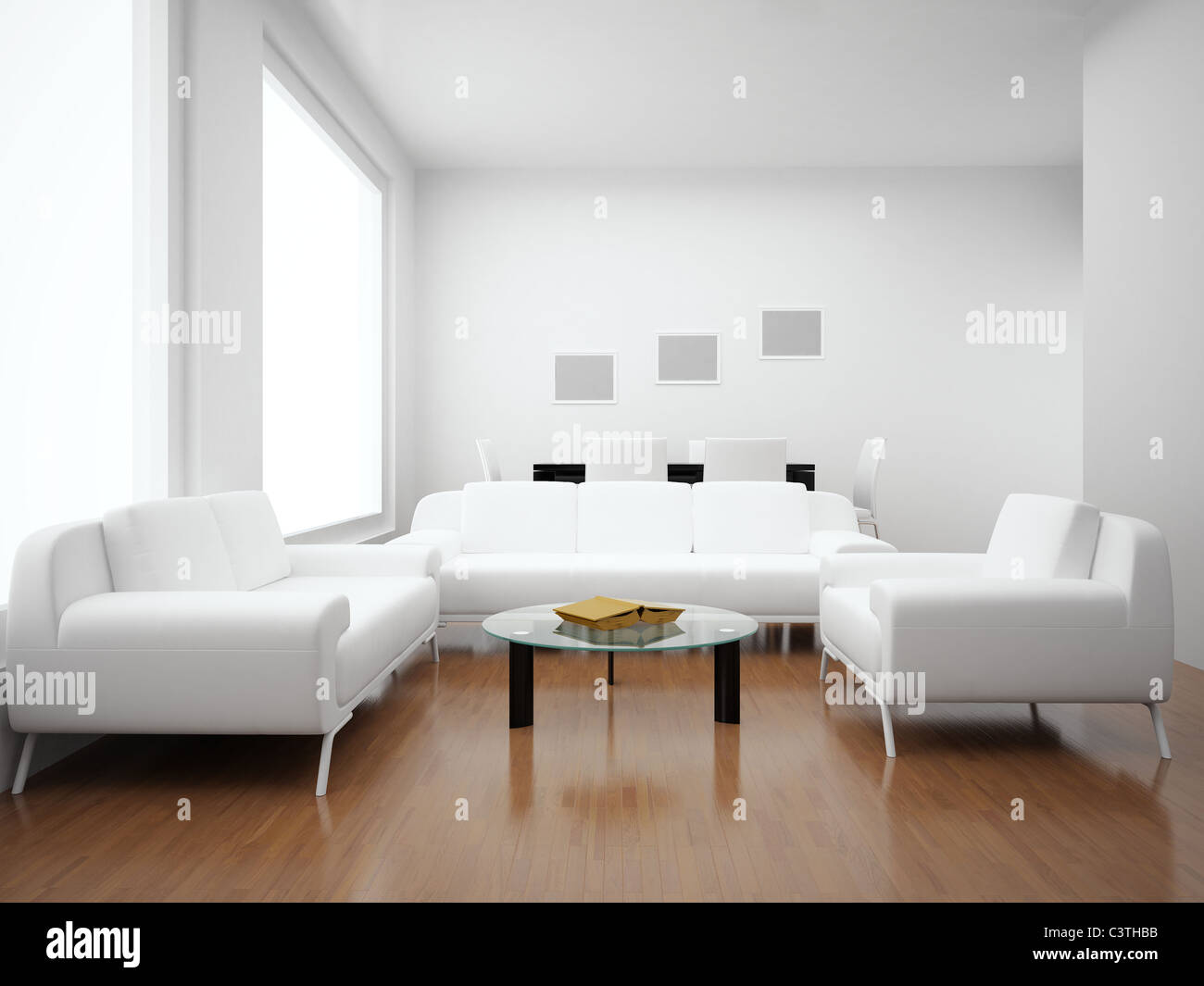 Interior of the modern room. High resolution image. 3d rendered ...