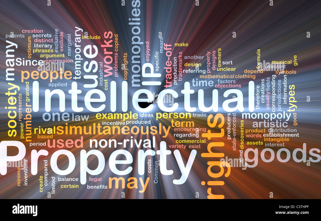 Background concept wordcloud illustration of intellectual property ...
