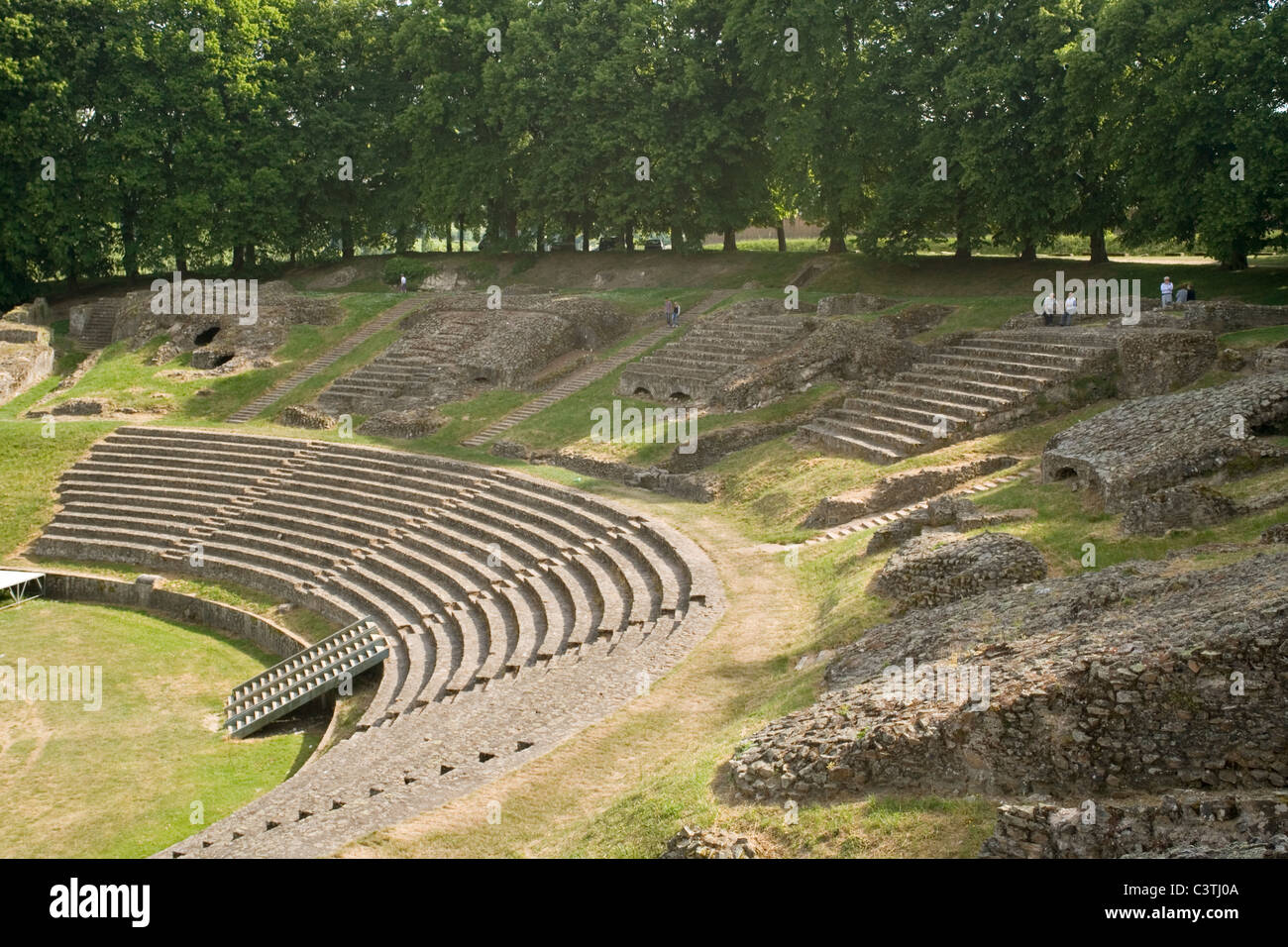 France Burgundy Autun Roman theatre Stock Photo - Alamy