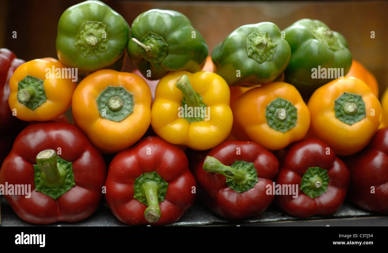 Bell peppers displayed hi-res stock photography and images - Alamy