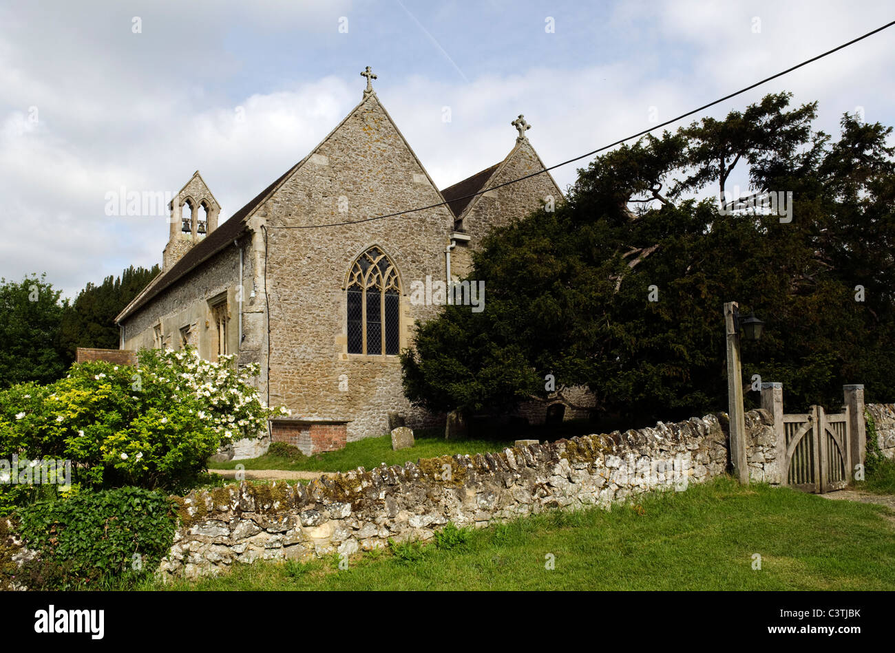 The rural village Parish Church of St. John the Baptist at Bethabara ...