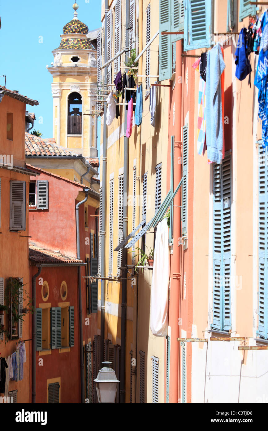 Nice france old town windows hi-res stock photography and images - Alamy