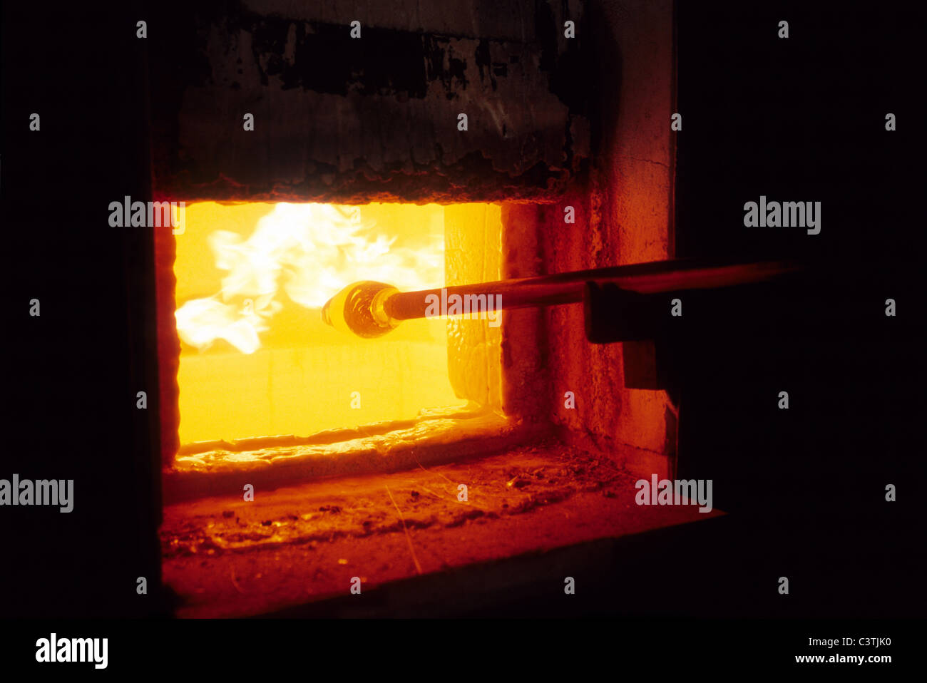 Robert Pierini and his son are both glass blower master. They are ...