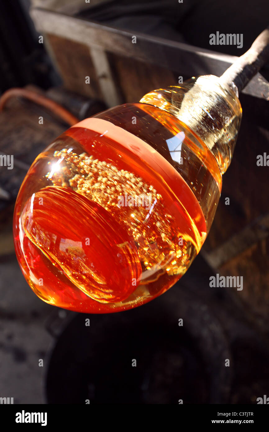 Robert Pierini and his son are both glass blower master. They are ...