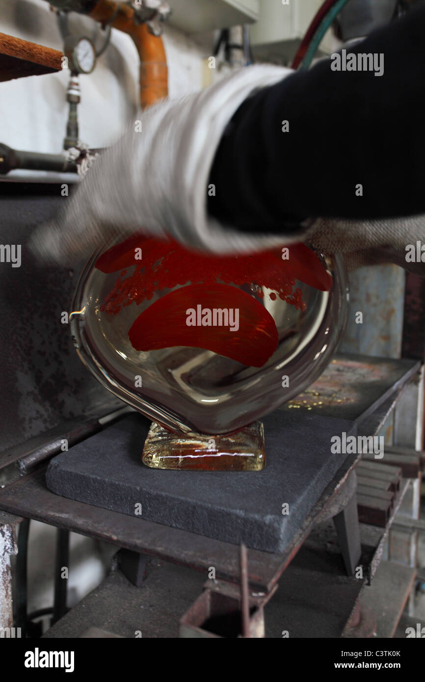 Robert Pierini and his son are both glass blower master. They are ...