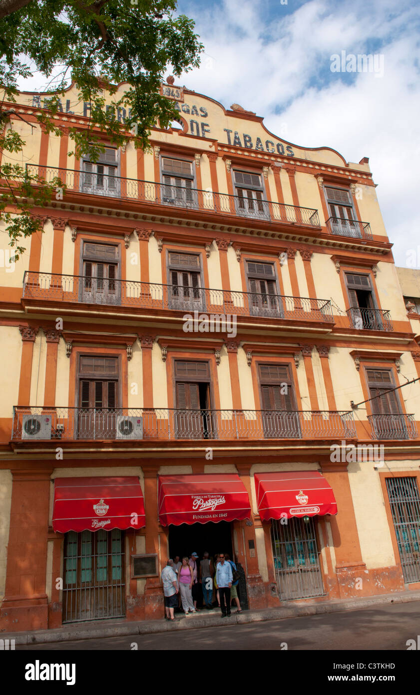 Partagas cigar factory historical building in Havana Cuba Stock Photo ...