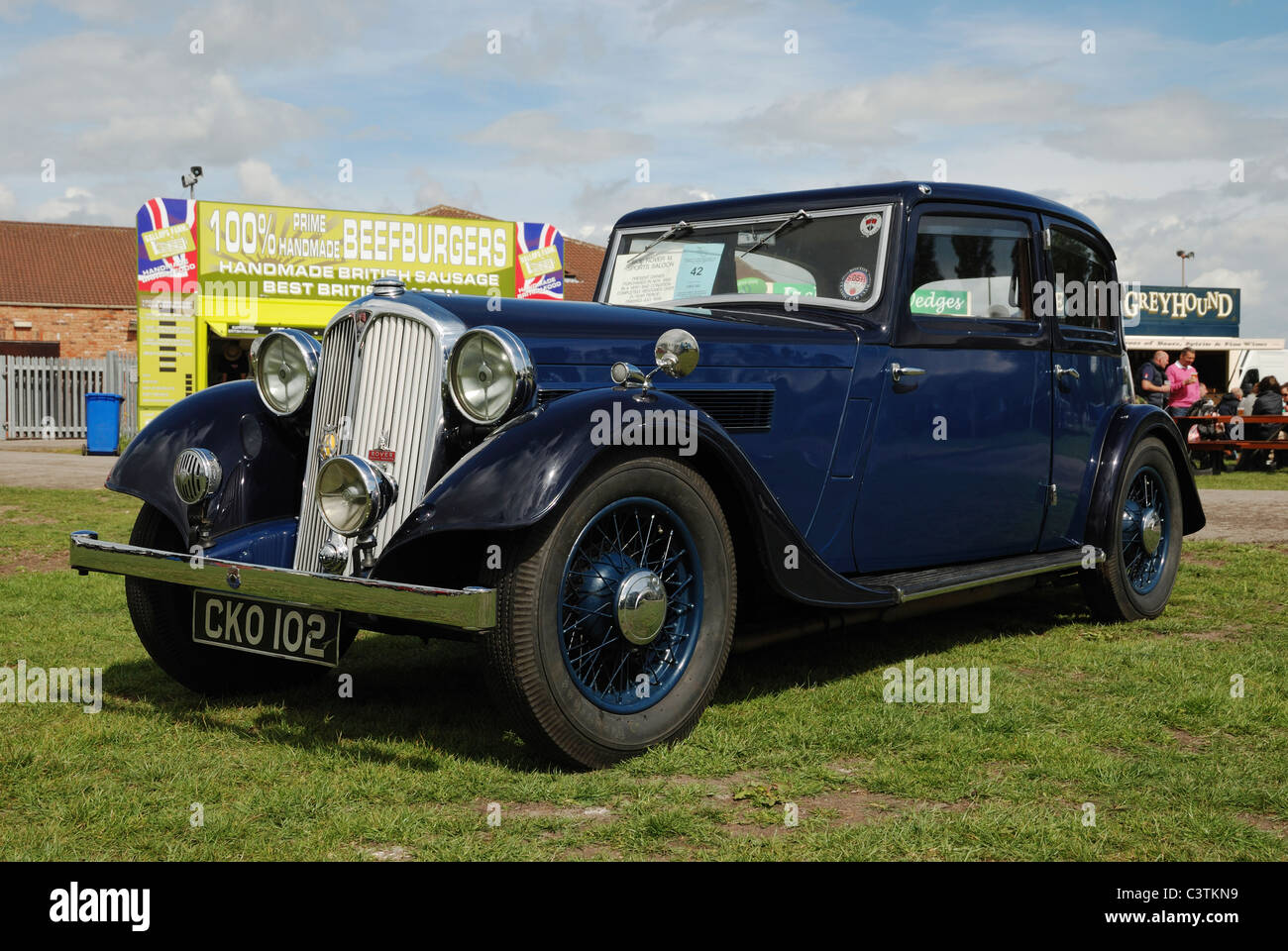 A 1936 Rover Sports saloon at the Newark and Nottinghamshire County ...