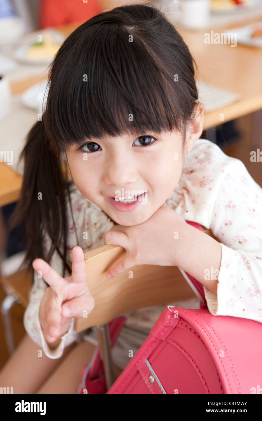 Japanese Girls Peace Sign