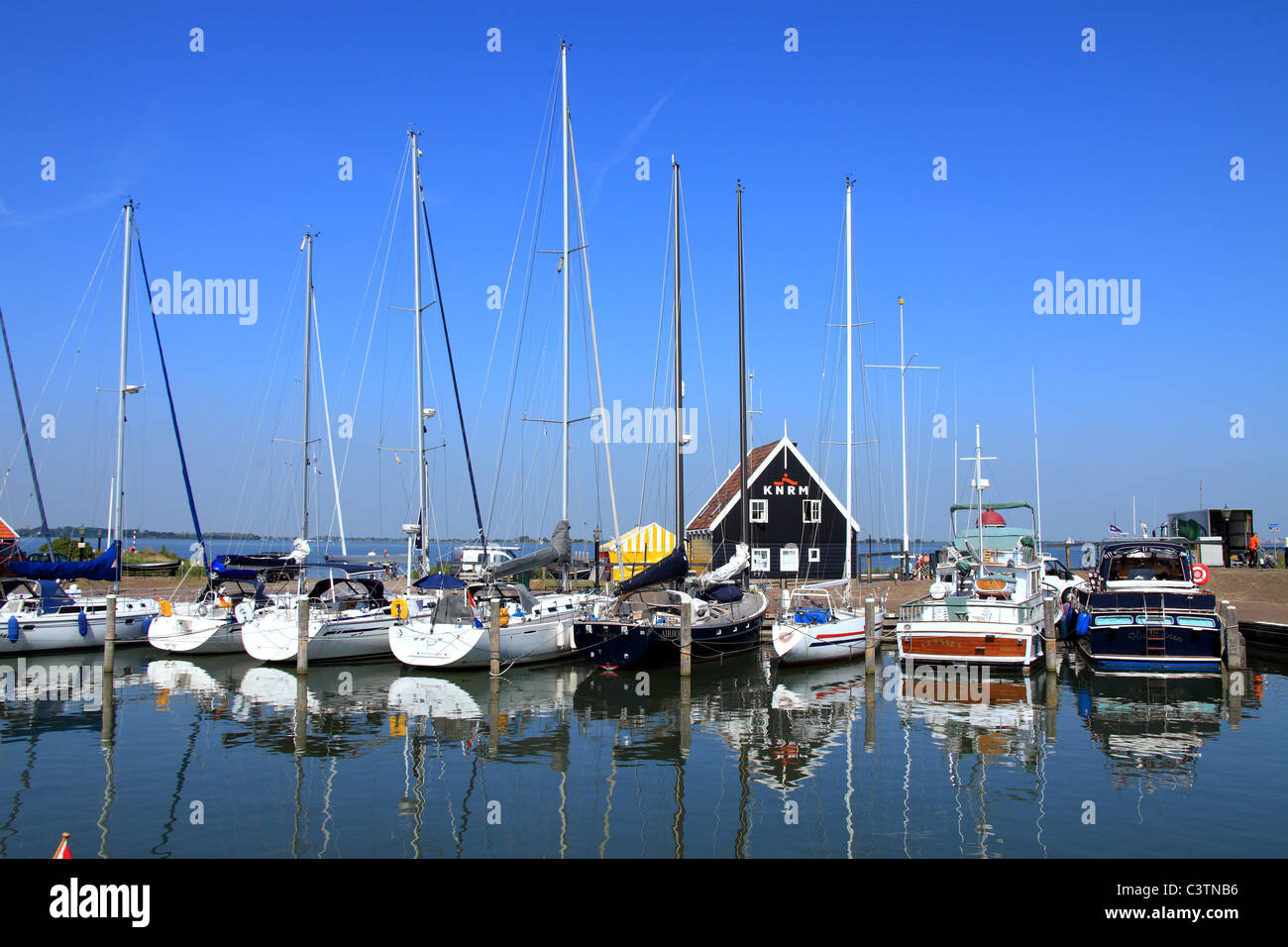 The traditional and quite fishing village of Marken Stock Photo - Alamy