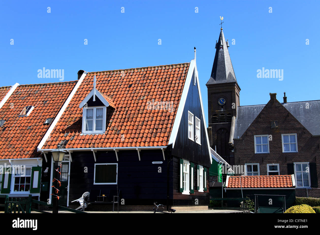 The traditional and quite fishing village of Marken Stock Photo - Alamy
