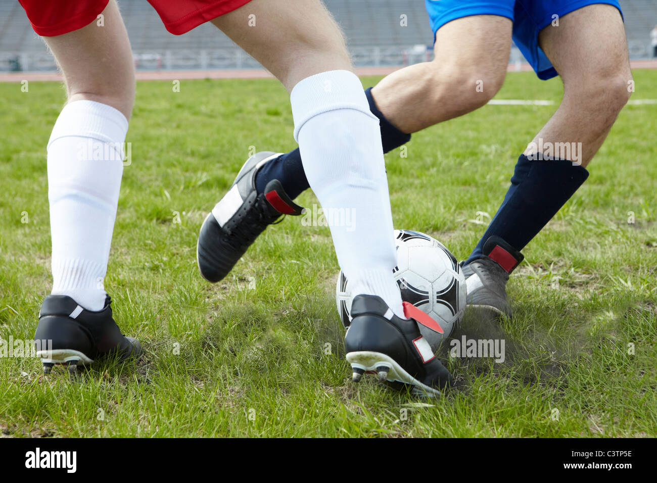 Kicking football foot sock hi-res stock photography and images - Alamy