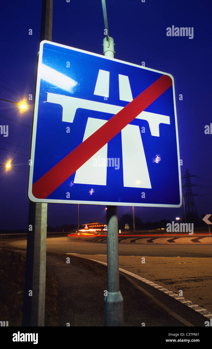 A1 m road sign hi-res stock photography and images - Alamy