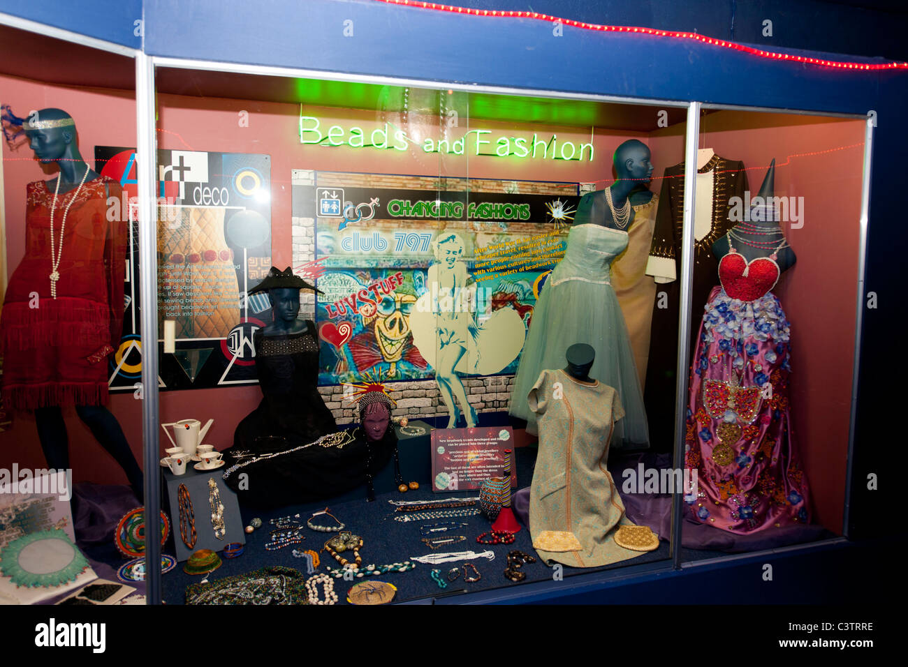 Hall of clothing, Henderson Hall, Talana Museum, Dundee, South Africa ...