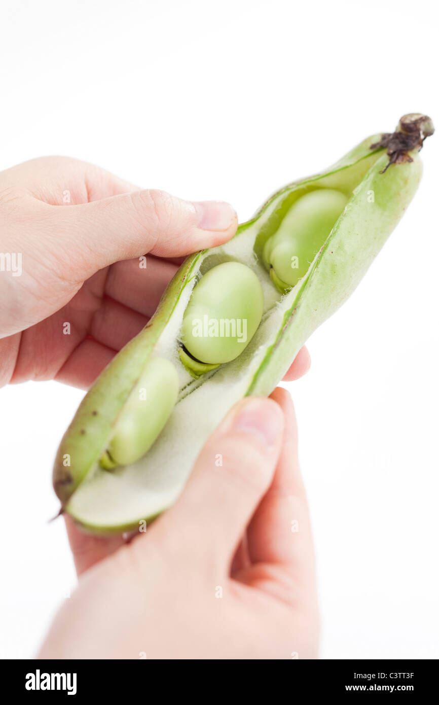 Broad beans man hi-res stock photography and images - Alamy