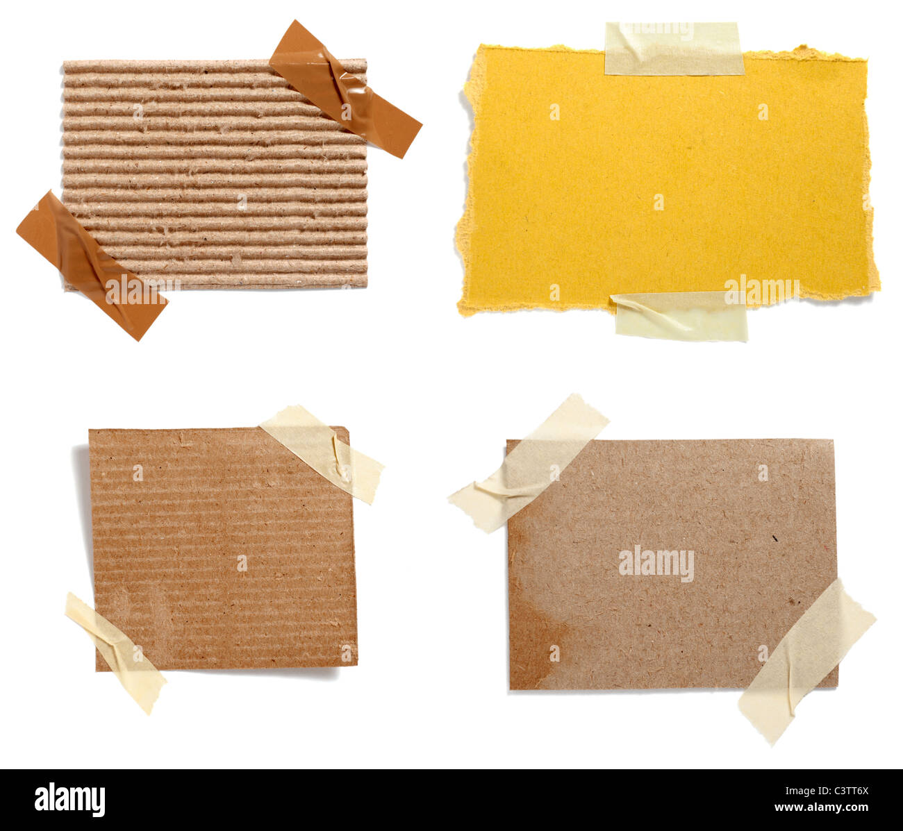 collection of grunge note papers Stock Photo - Alamy
