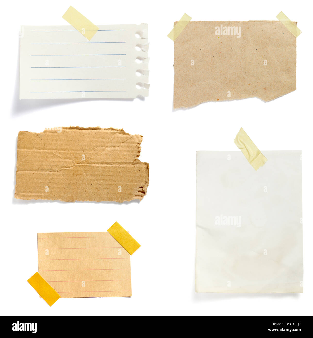 Torn ripped notebook papers Cut Out Stock Images & Pictures - Alamy