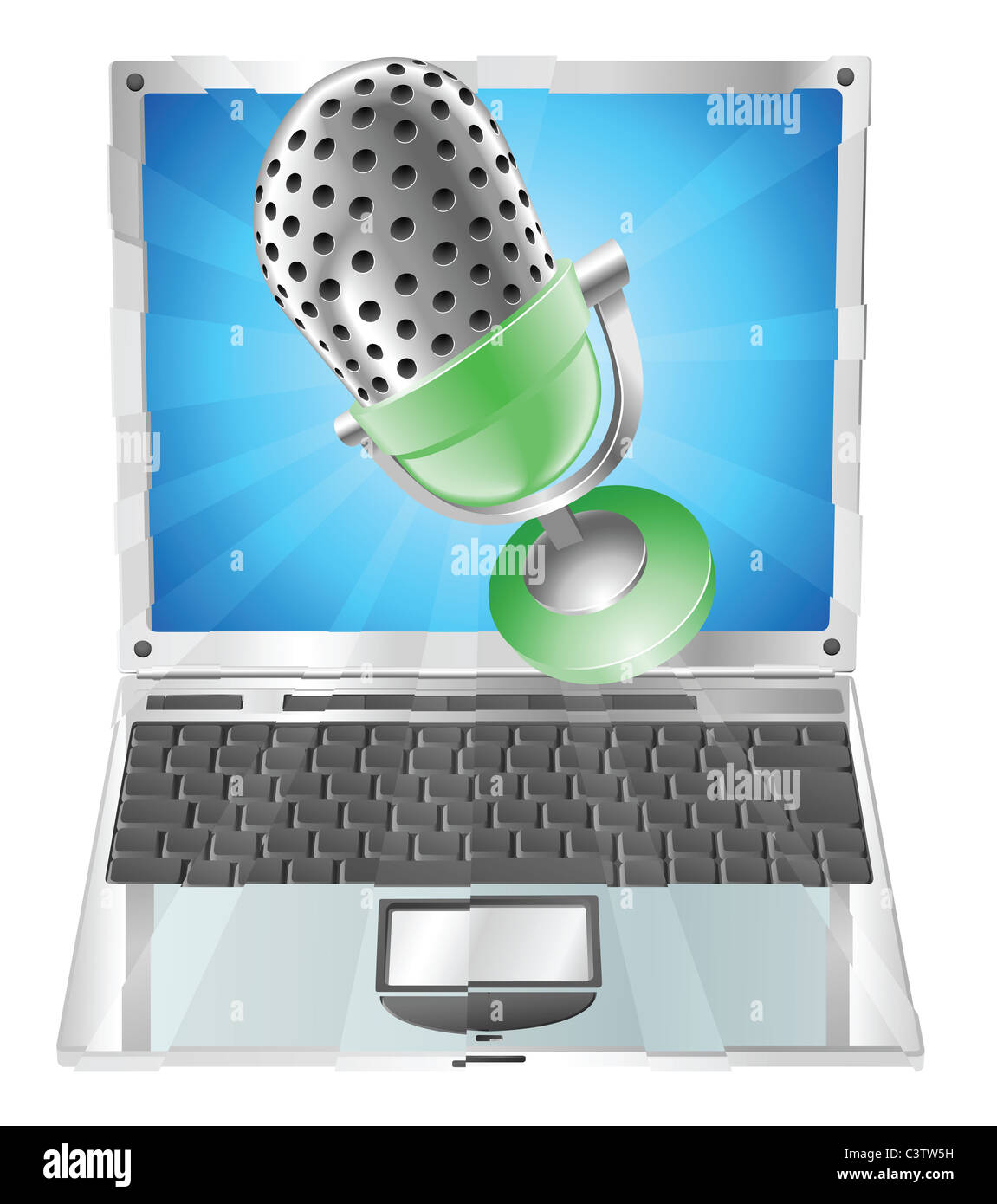 Classic Microphone Front View High Resolution Stock Photography and ...