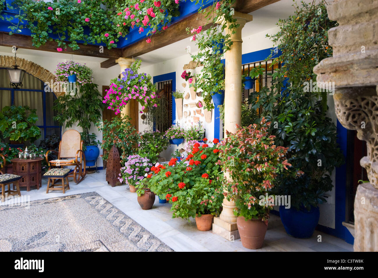 BEAUTIFUL ANDALUCIAN PATIOS ENTERED IN THE PATIO FESTIVAL AT CORDOBA ...