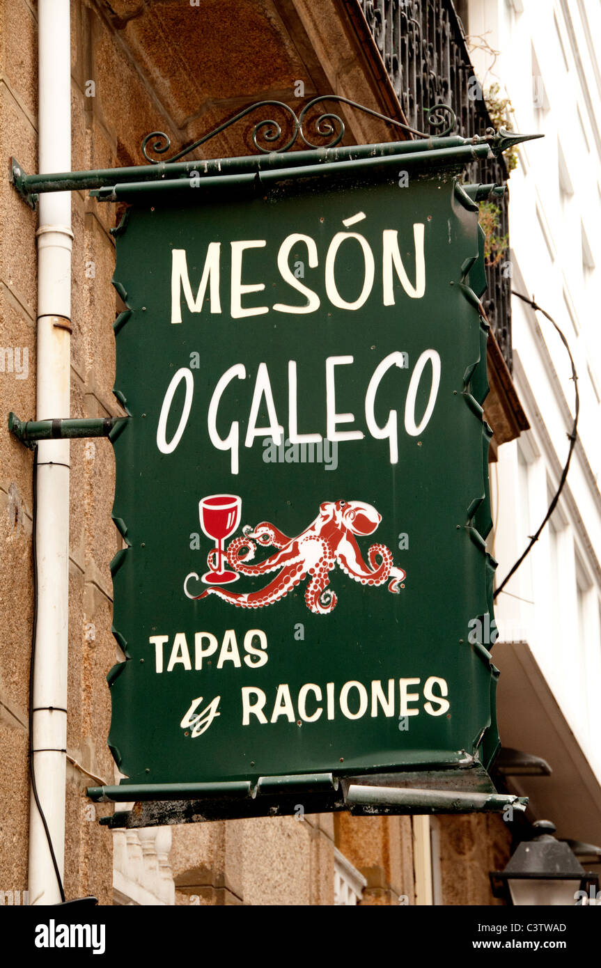 Spanish pinchos pintxos bar sign hi-res stock photography and images ...