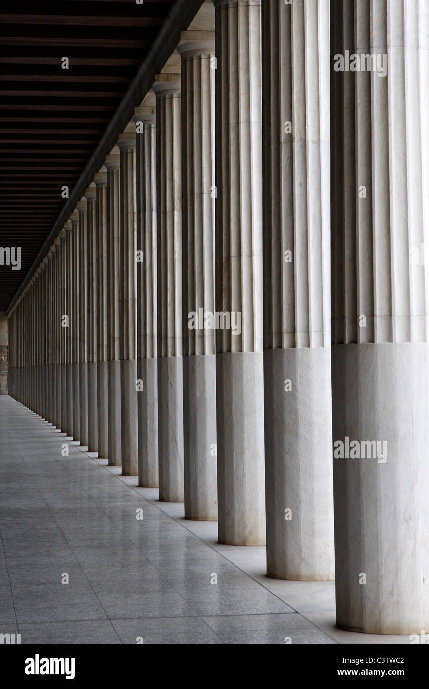 Stoa of Attalus in Ancient Agora Athens Greece Stock Photo - Alamy