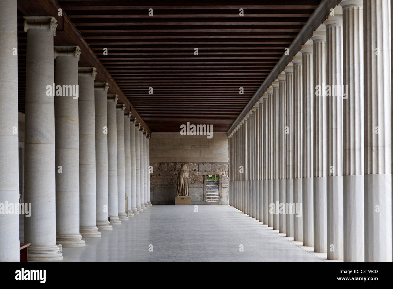 Stoa of Attalus in Ancient Agora Athens Greece Stock Photo - Alamy