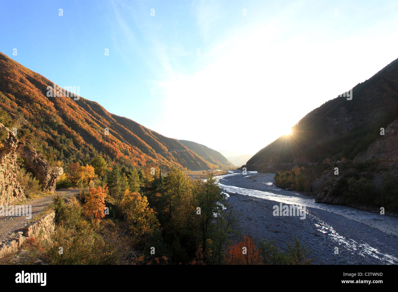 The Var valley in the Alpes Maritimes Stock Photo - Alamy