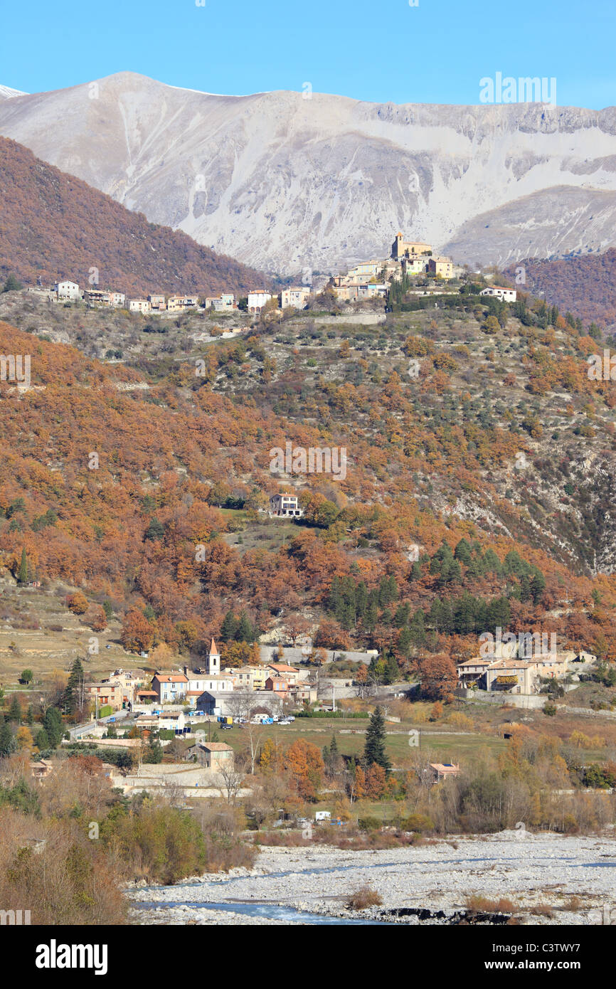 the Var valley in the back country of the Alpes-Maritimes Stock Photo ...