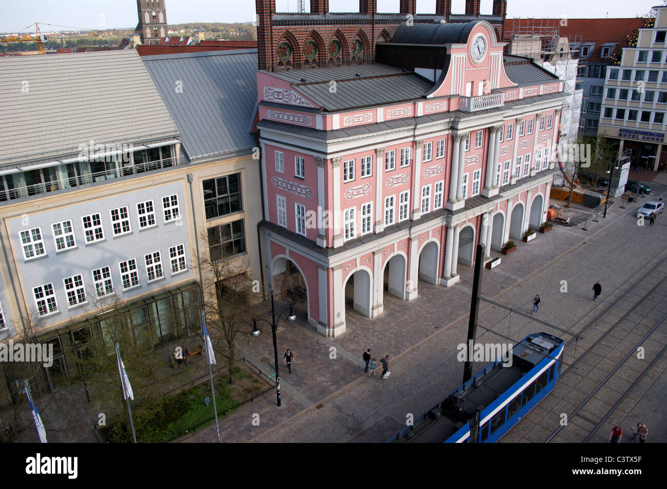 Rathaus, Town Hall , North German Gothic style with baroque frontage ...