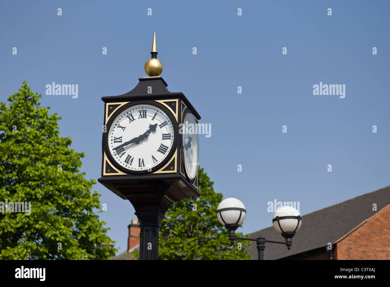 Clock Tower in Worksop Notts UK Stock Photo - Alamy
