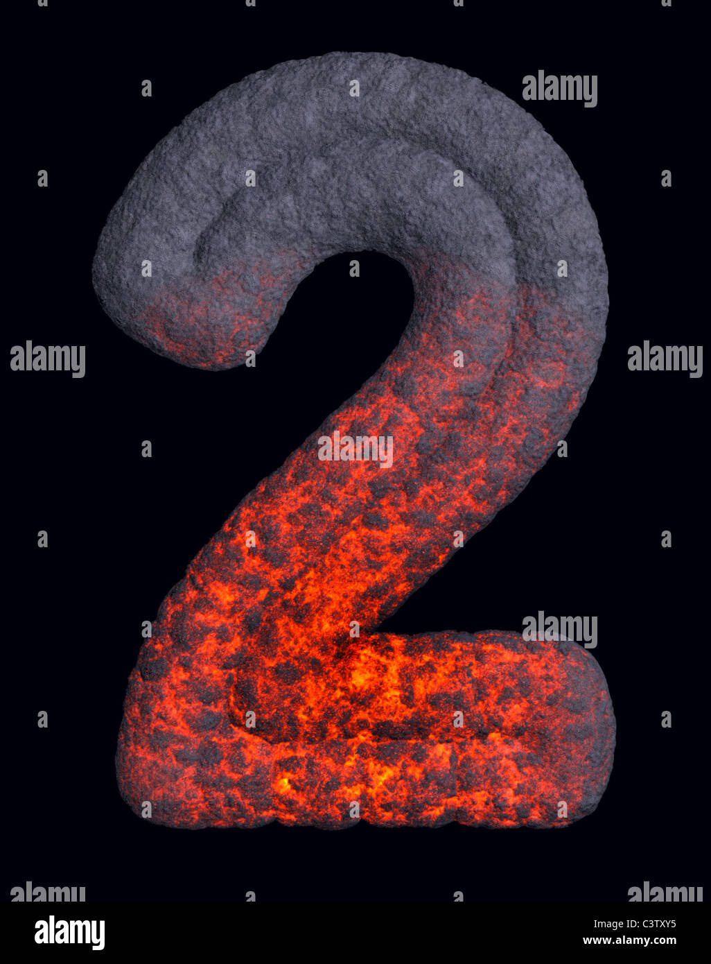 Hot metal number Stock Photo - Alamy