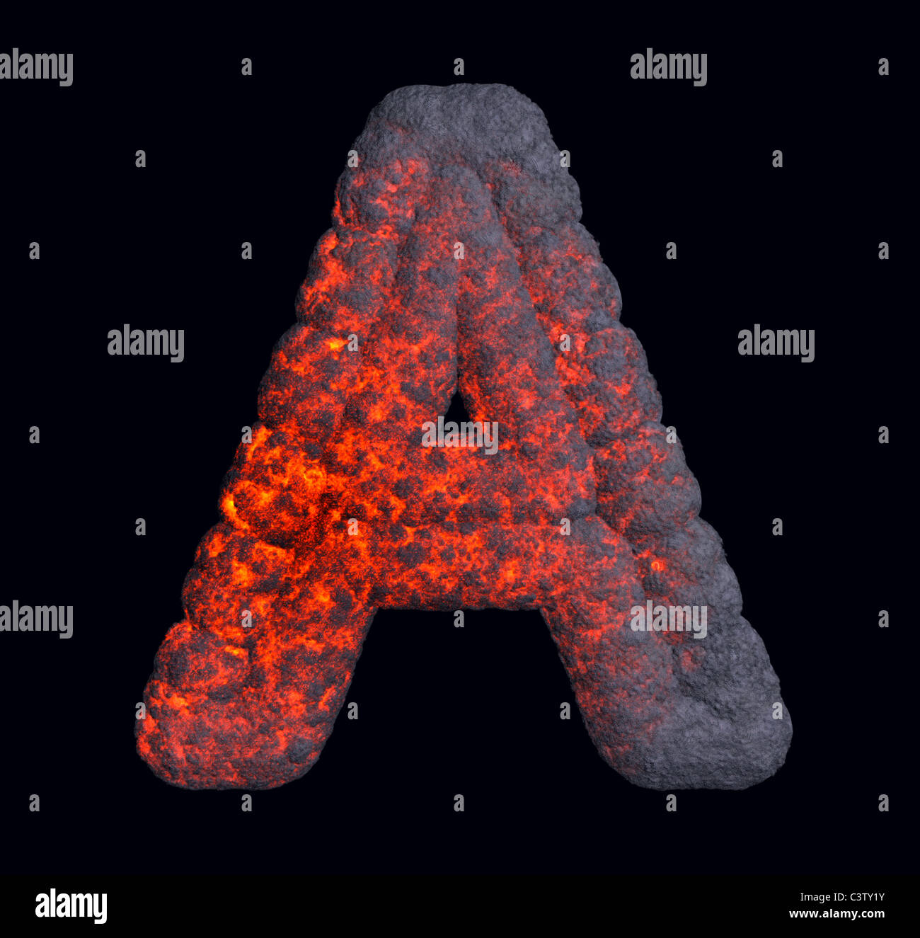 Hot metal font Stock Photo - Alamy