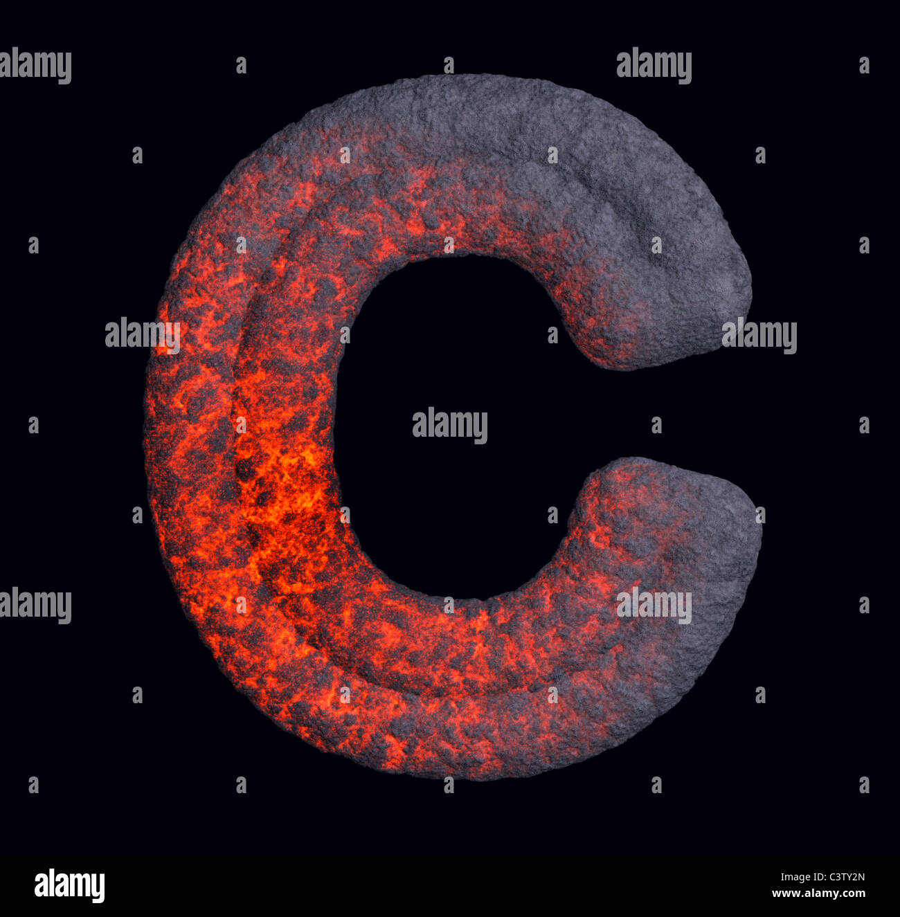 Hot metal font Stock Photo - Alamy