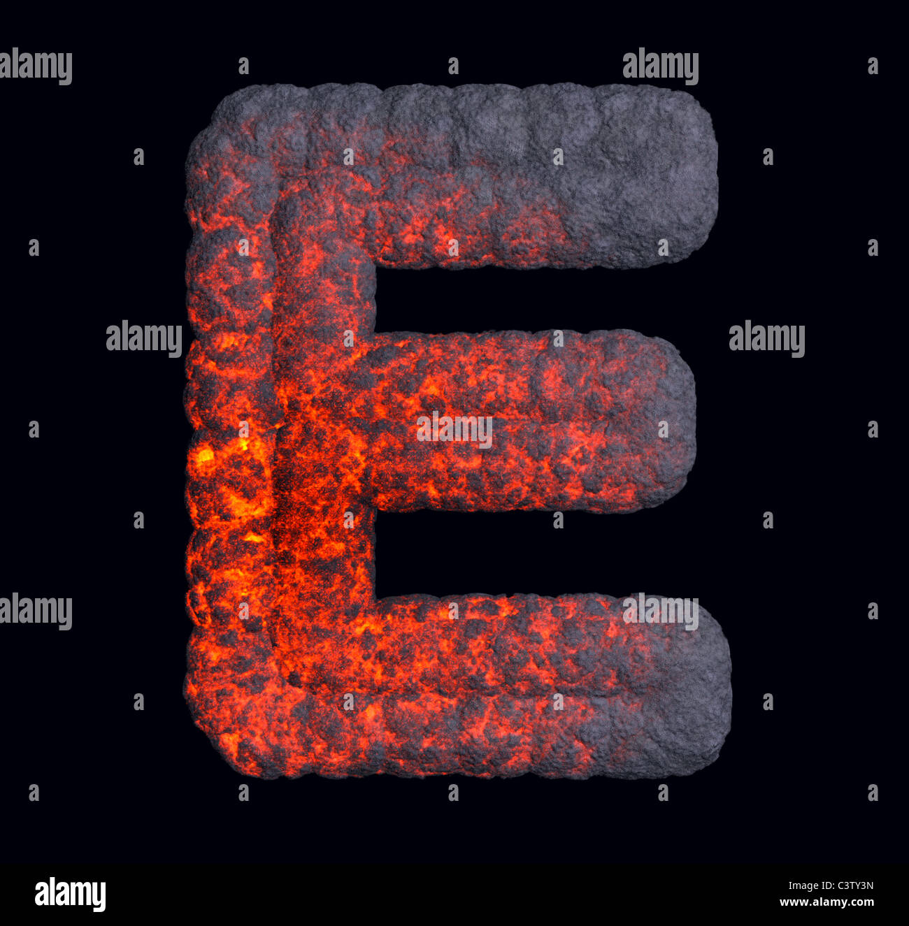 Hot metal font Stock Photo - Alamy