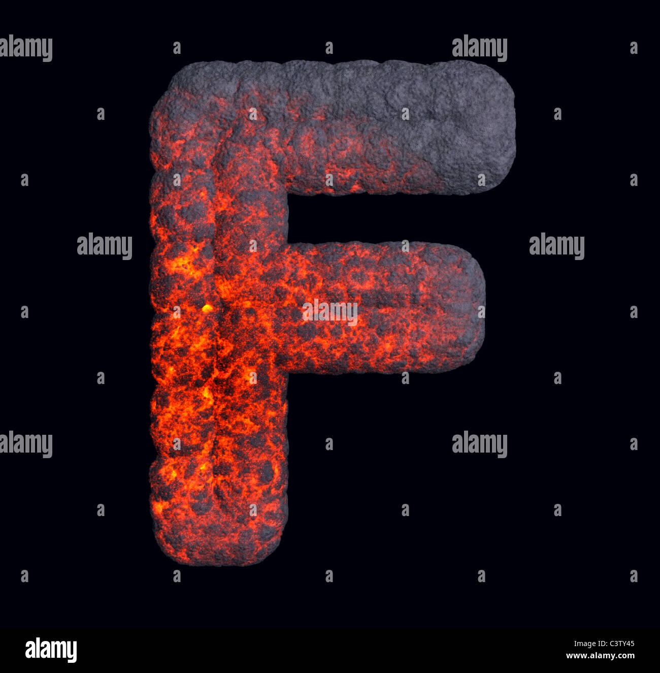 Hot metal font Stock Photo - Alamy