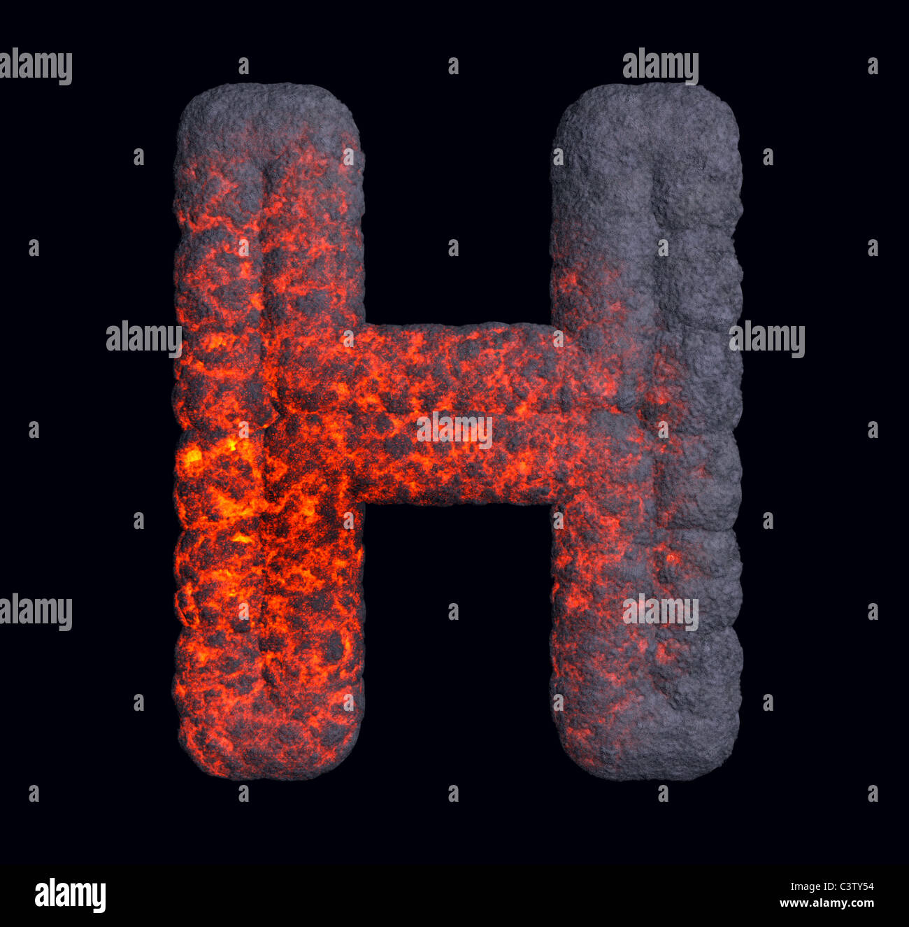 Hot metal font Stock Photo - Alamy