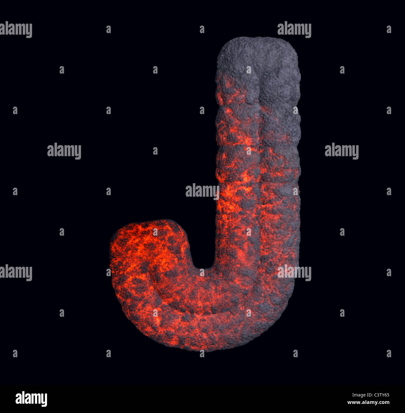 Hot metal font Stock Photo - Alamy