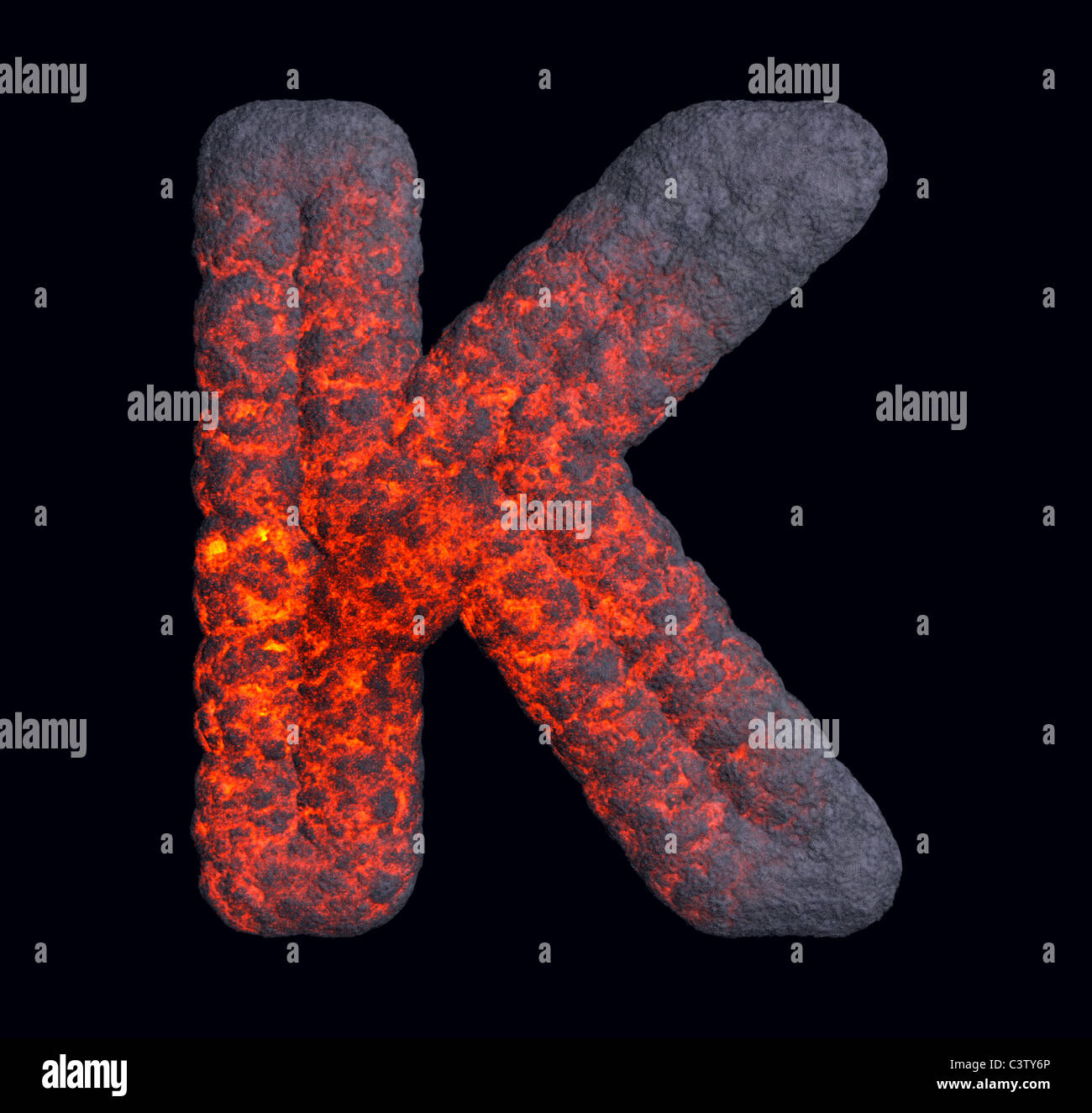 Hot metal font Stock Photo - Alamy