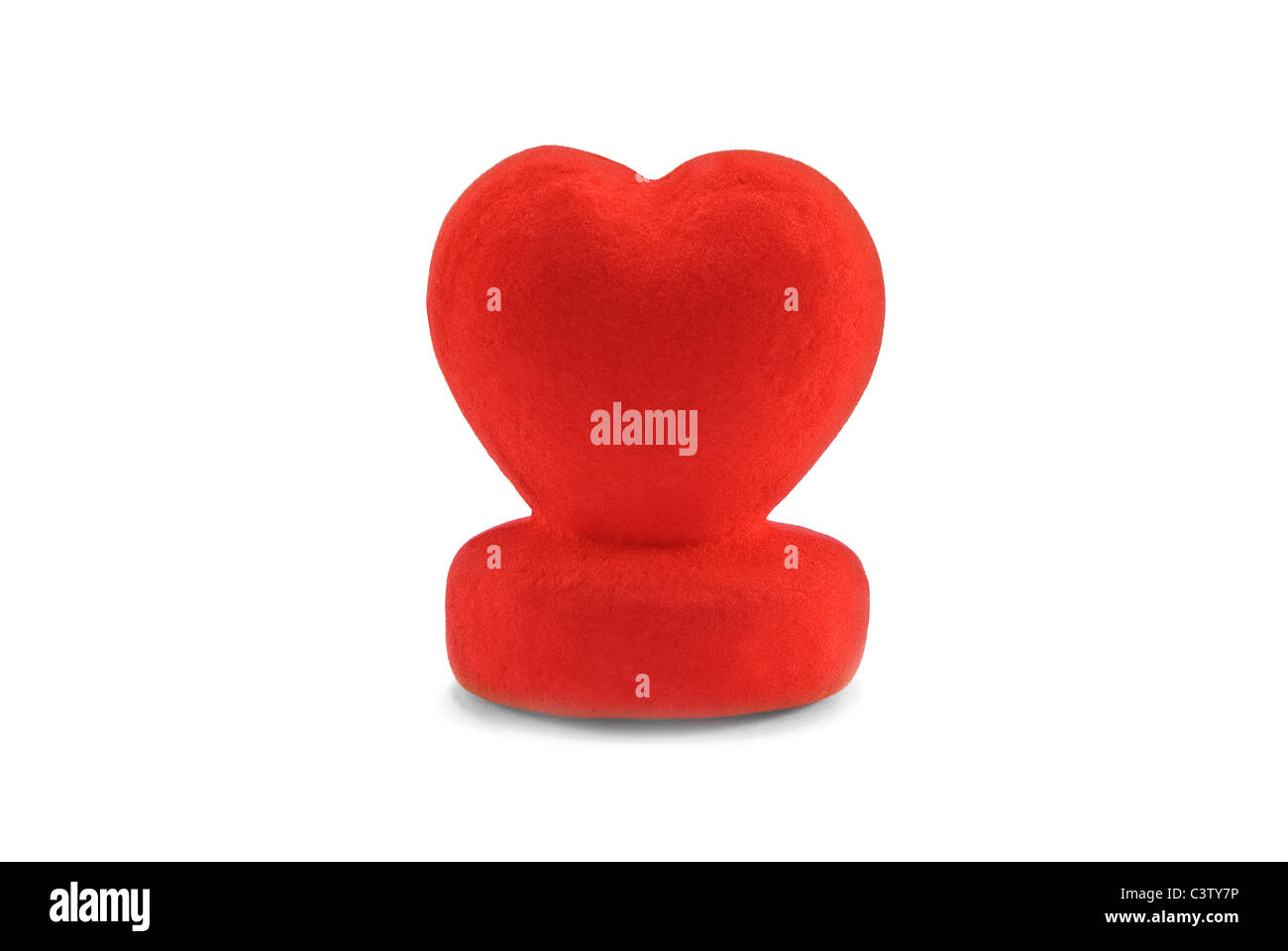 red heart isolated on white background Stock Photo - Alamy