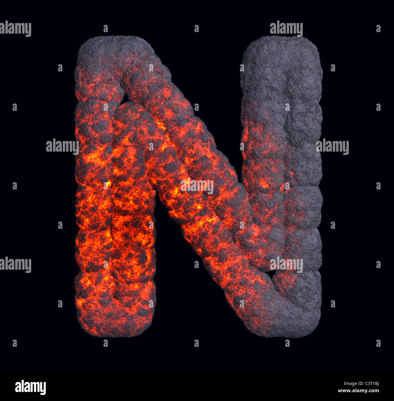 Hot metal font Stock Photo - Alamy
