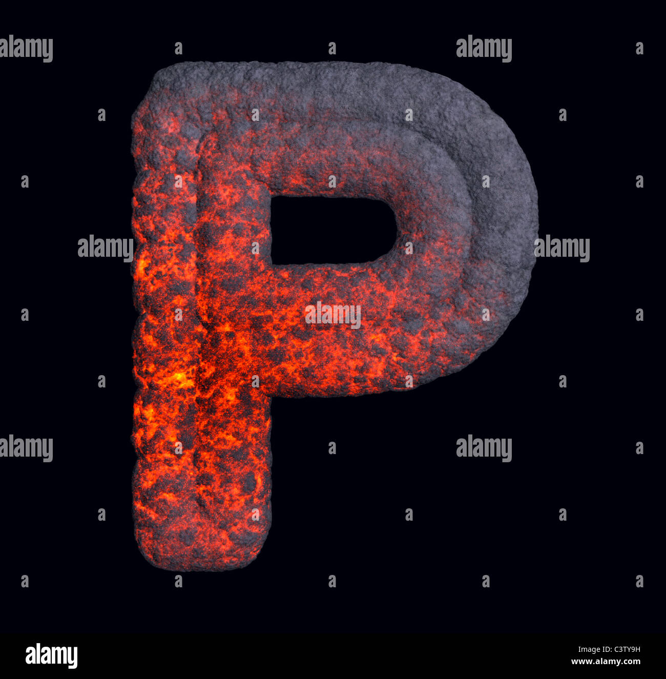 Hot metal font Stock Photo - Alamy